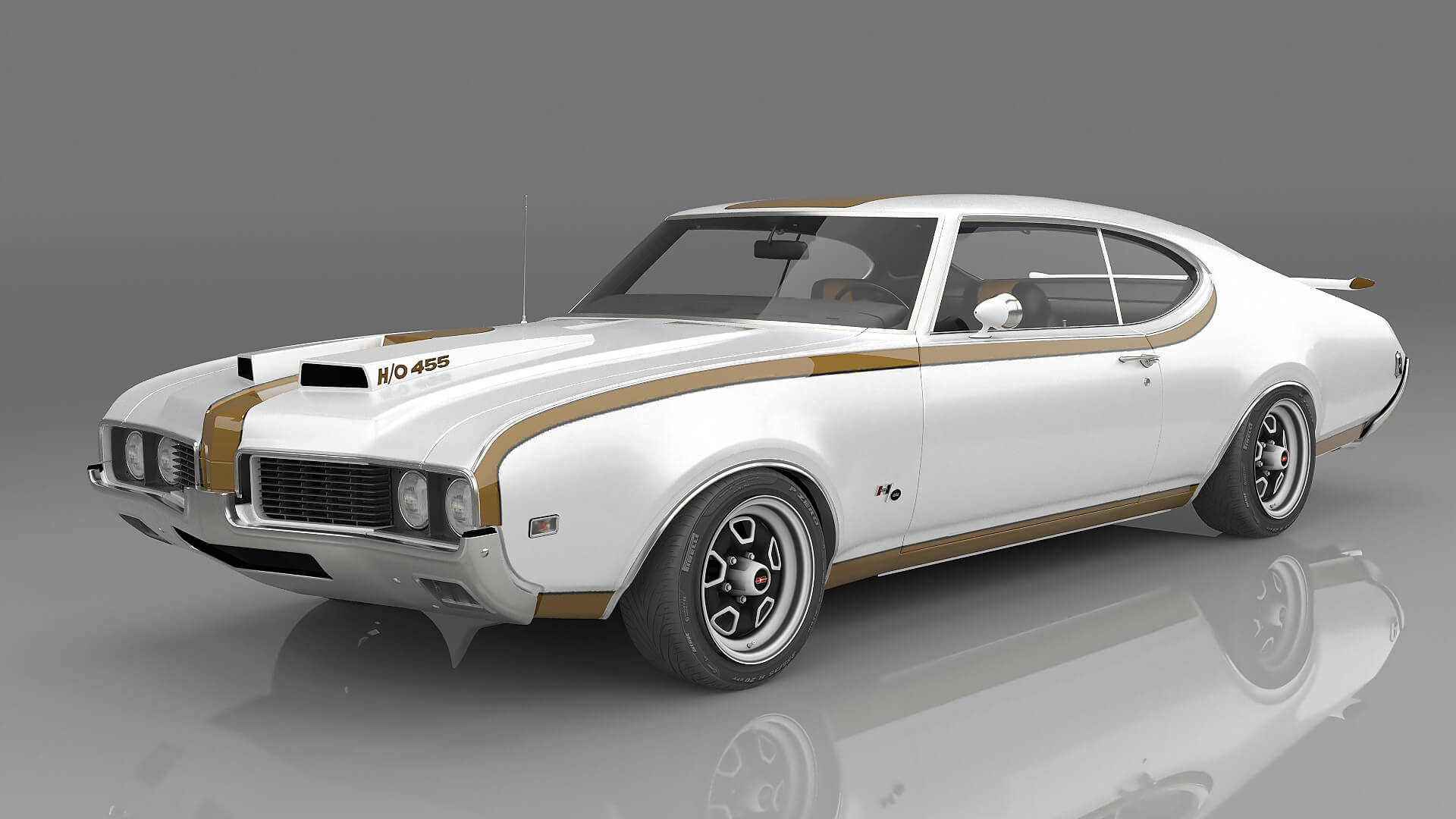 1969 Oldsmobile Hurst-Olds 442 3D Model by msasdt