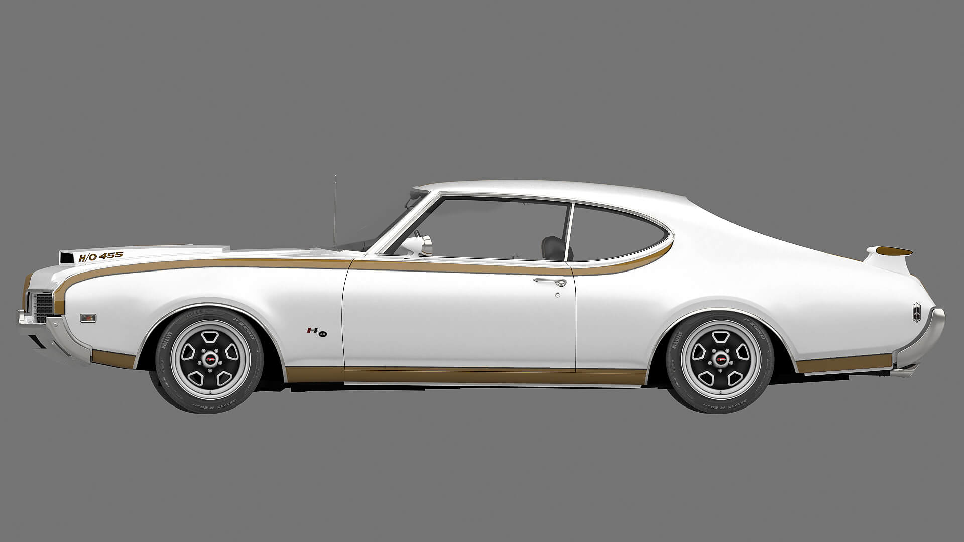 1969 Oldsmobile Hurst-Olds 442 3D Model by msasdt
