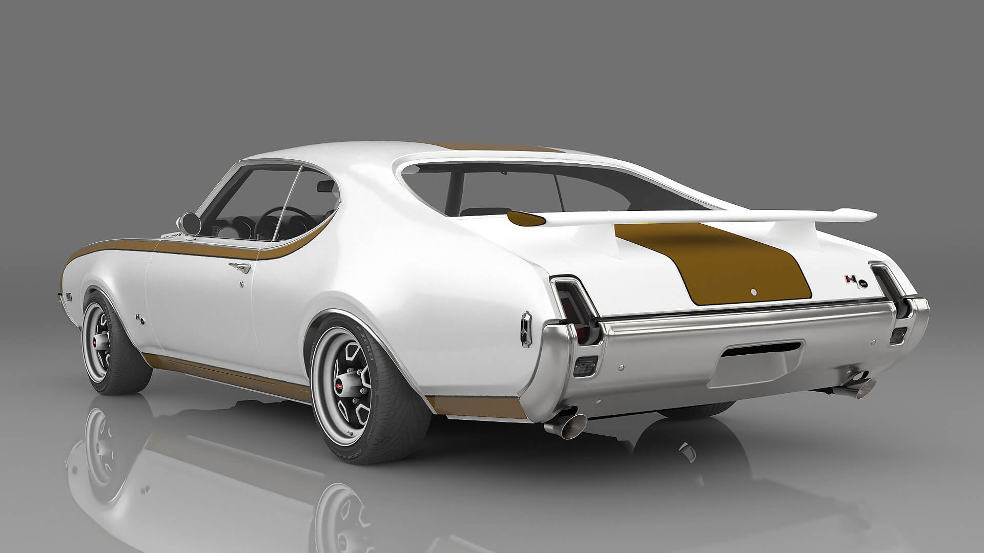 1969 Oldsmobile Hurst-Olds 442 3D Model by msasdt