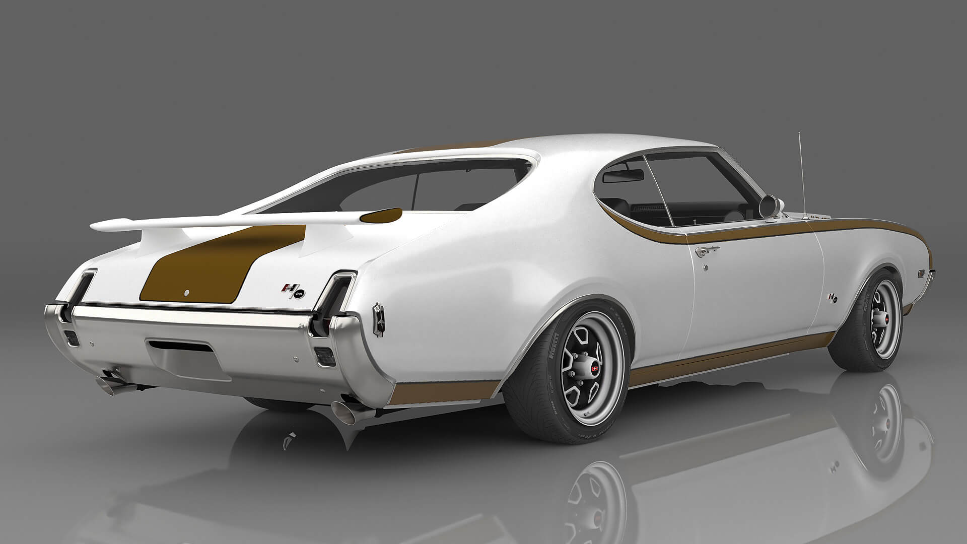 1969 Oldsmobile Hurst-Olds 442 3D Model by msasdt