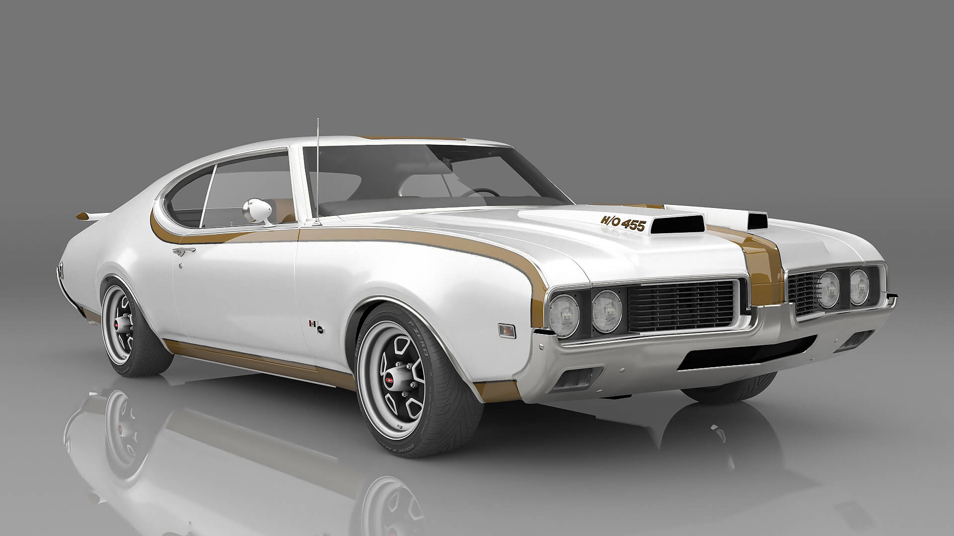 1969 Oldsmobile Hurst-Olds 442 3D Model by msasdt