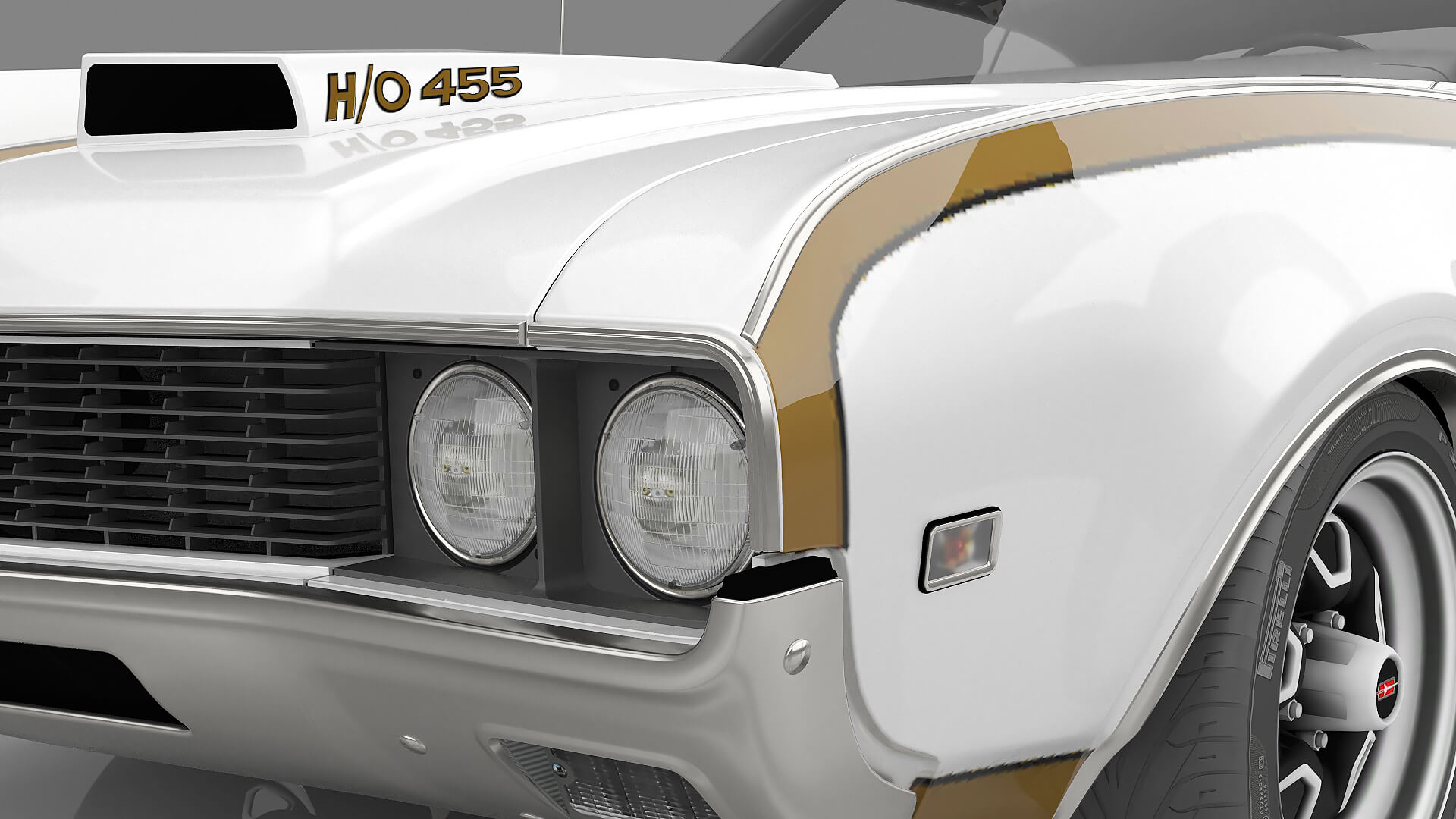 1969 Oldsmobile Hurst-Olds 442 3D Model by msasdt