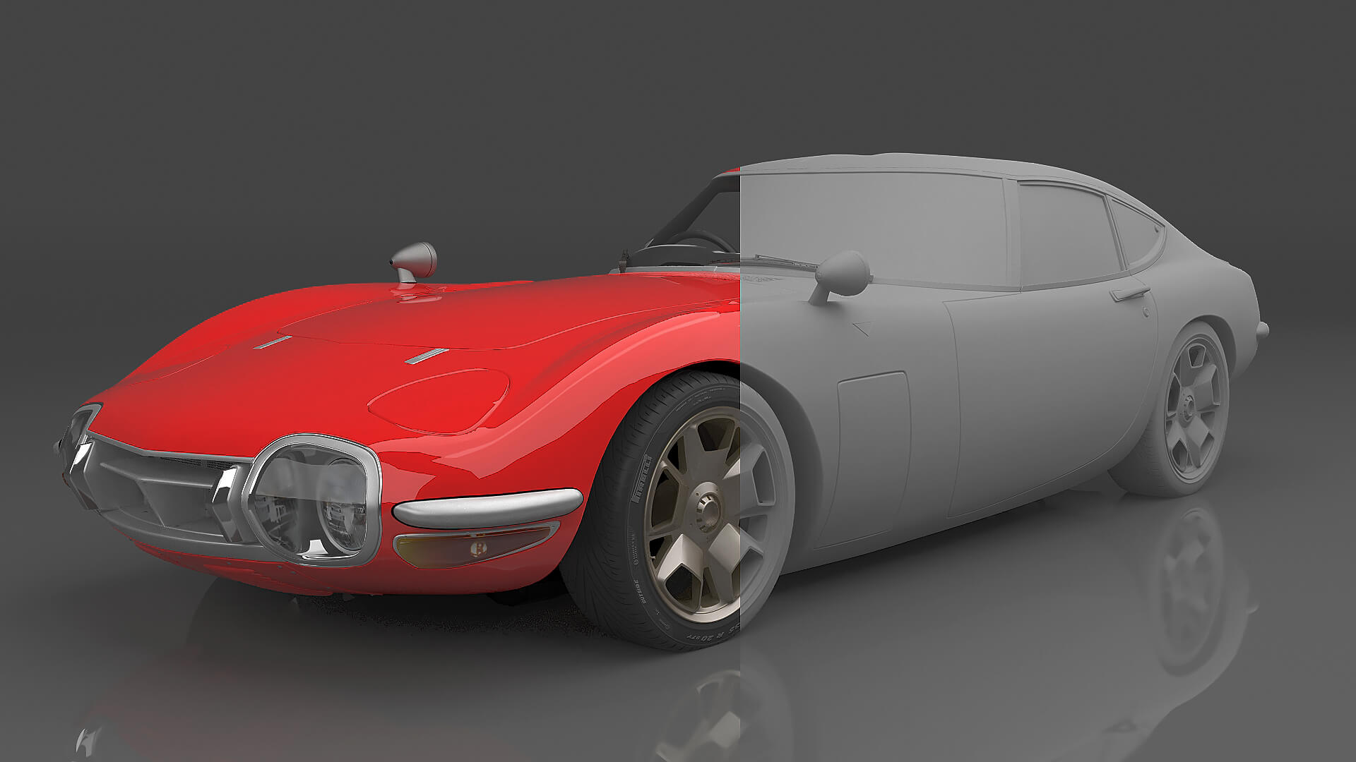 1969 Toyota 2000Gt - 3D Model by msasdt