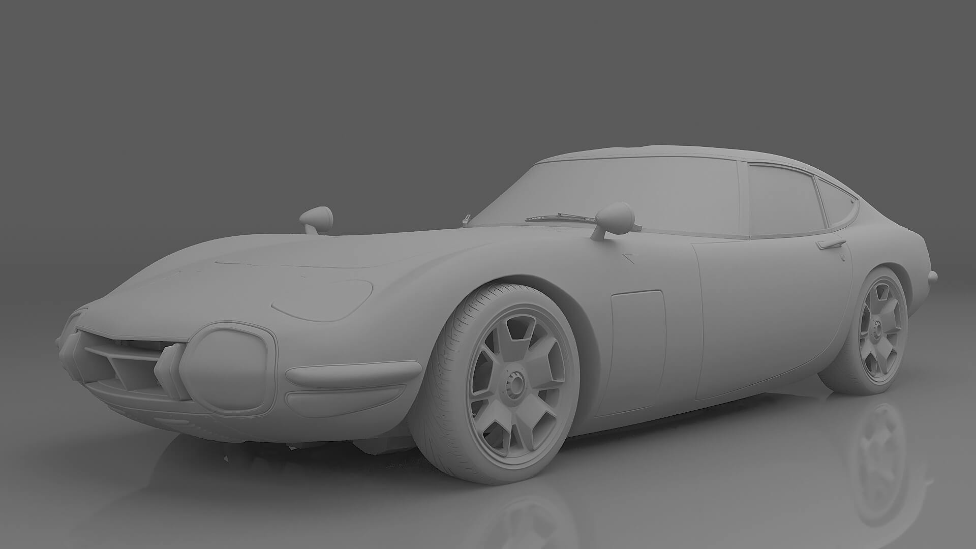 1969 Toyota 2000Gt - 3D Model by msasdt