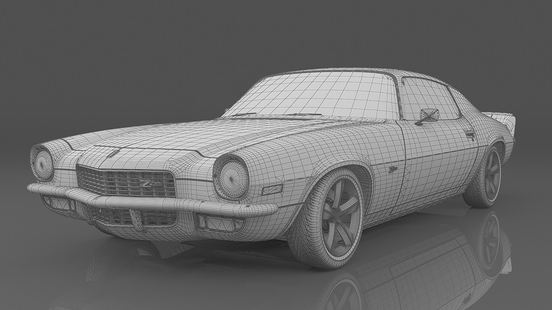 1970 Chevrolet Camaro Z28 - 3D Model by msasdt