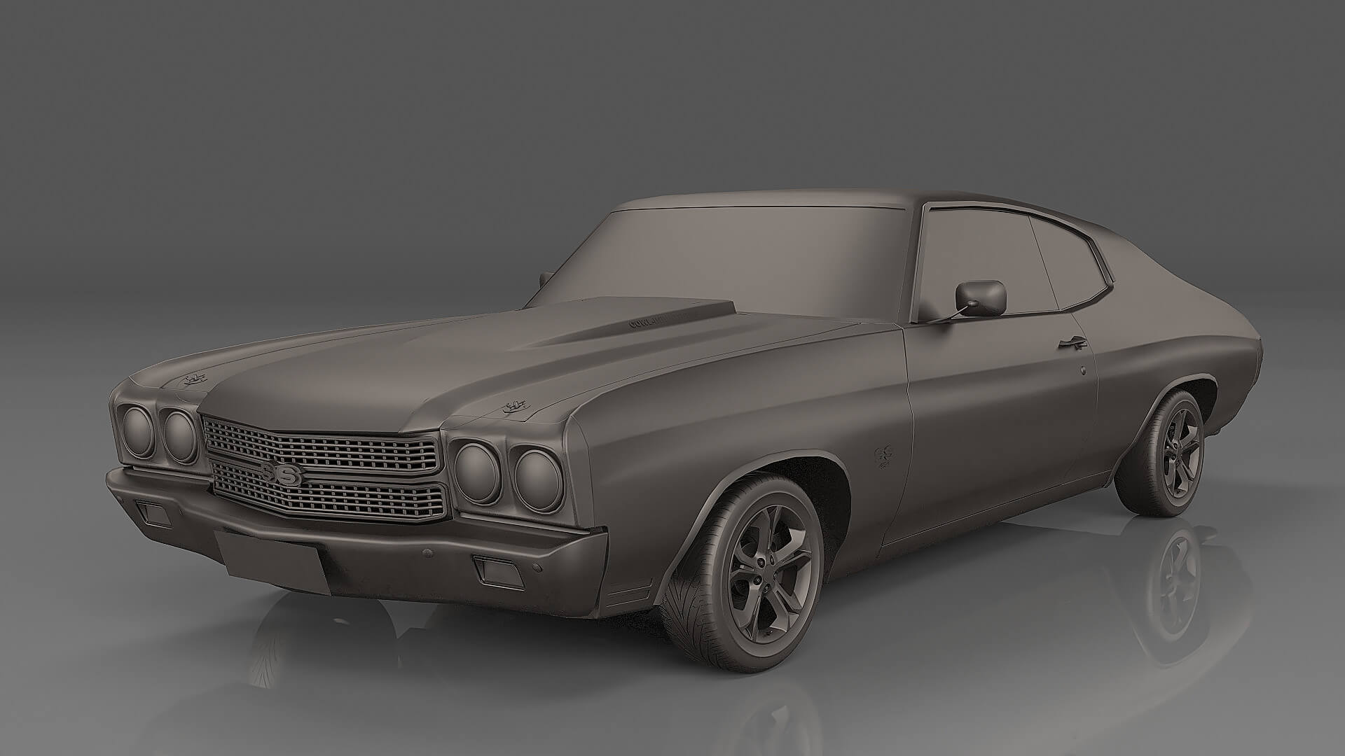 1970 Chevrolet Chevelle SS - 3D Model by msasdt
