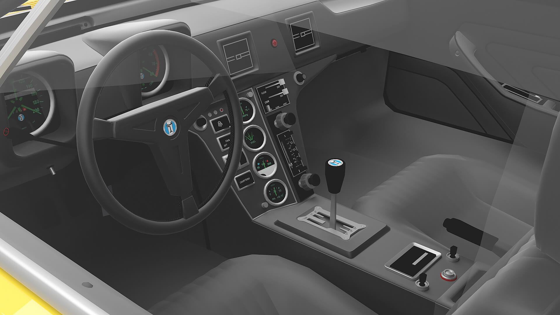1971 De Tomaso Pantera - 3D Model by msasdt