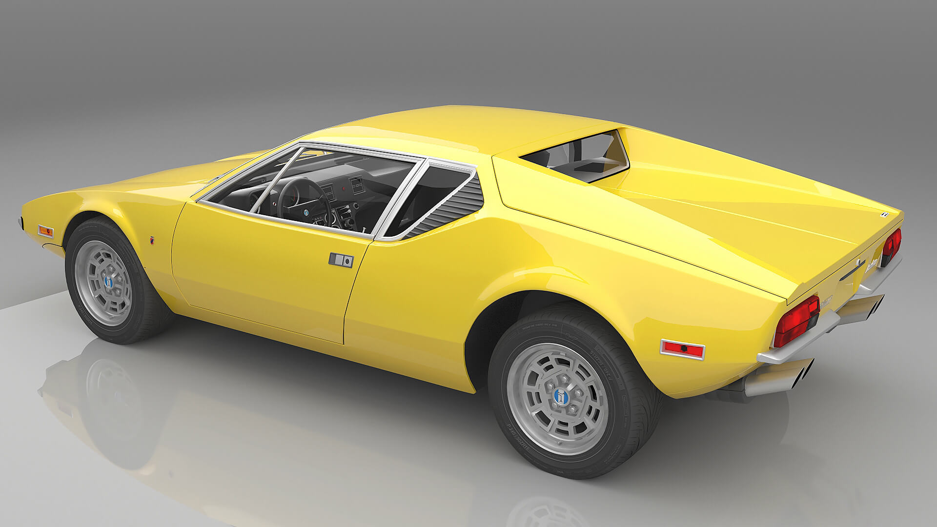 1971 De Tomaso Pantera - 3D Model by msasdt