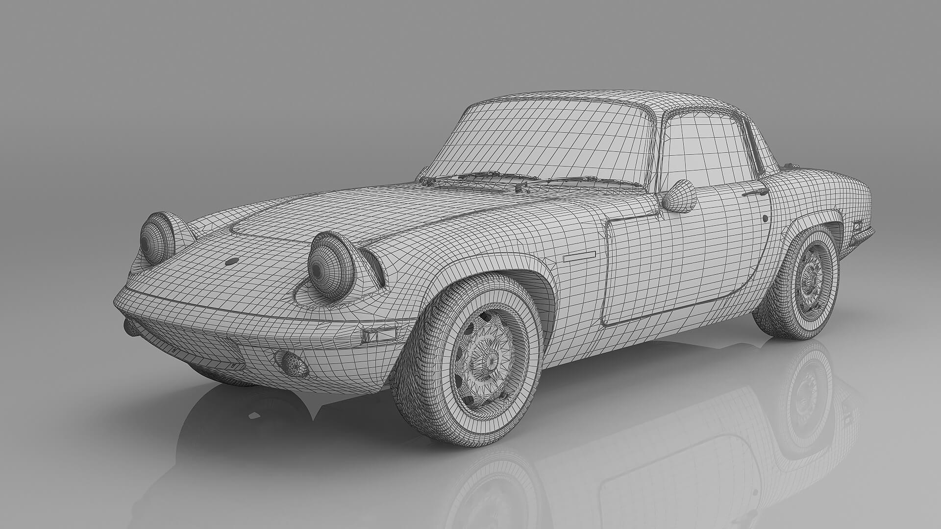 1971 Lotus Elan Sprint - 3D Model by msasdt