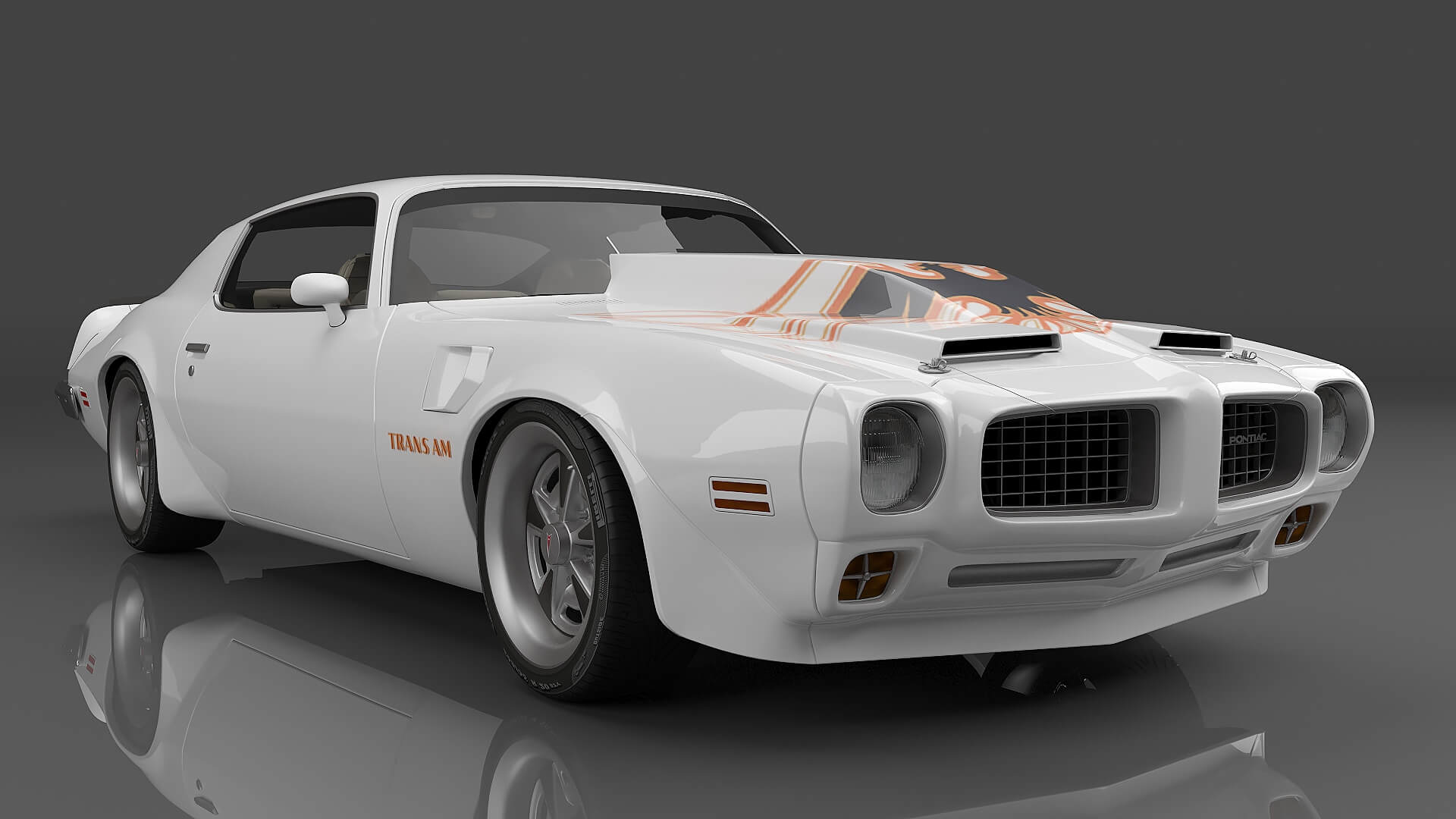 1973 Pontiac Firebird Trans Am - 3D Model by msasdt