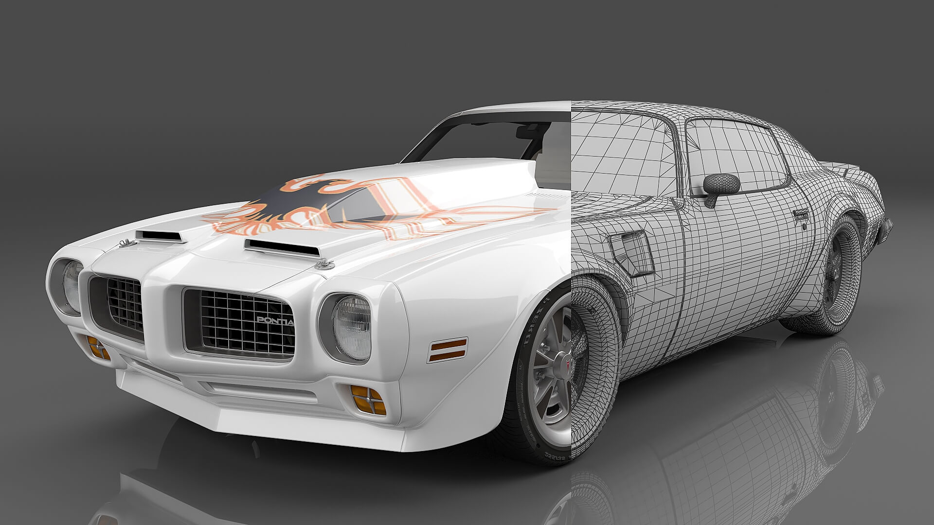 1973 Pontiac Firebird Trans Am - 3D Model by msasdt