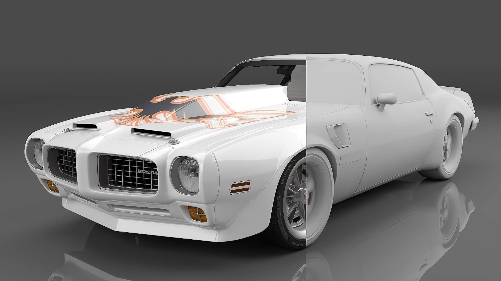 1973 Pontiac Firebird Trans Am - 3D Model by msasdt