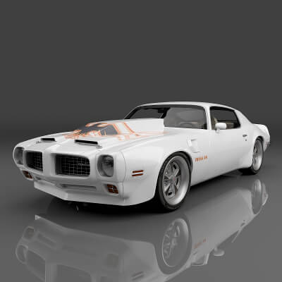 1973 Pontiac Firebird Trans Am - 3D Model by msasdt