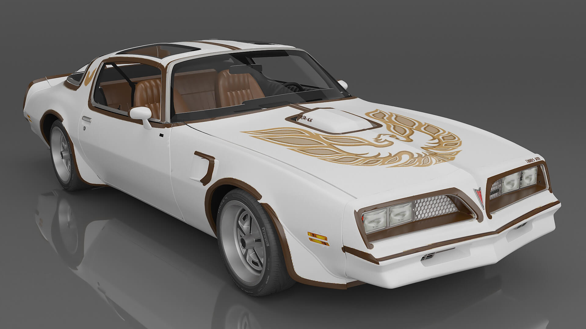 1977 Pontiac Firebird Trans Am - 3D Model by msasdt