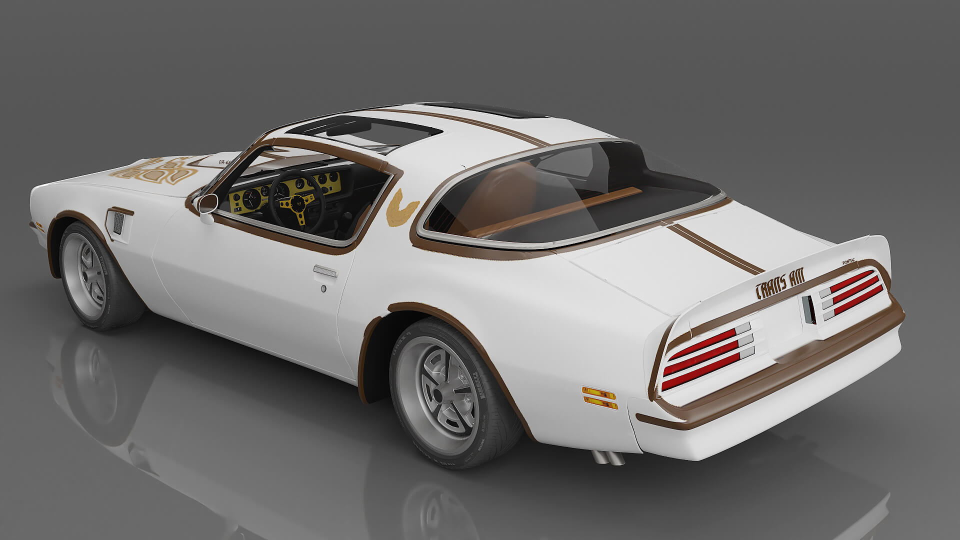 1977 Pontiac Firebird Trans Am - 3D Model by msasdt