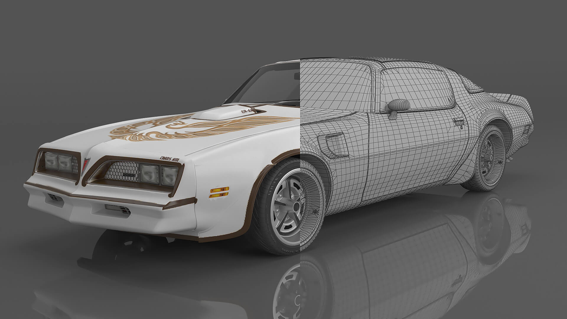 1977 Pontiac Firebird Trans Am - 3D Model by msasdt