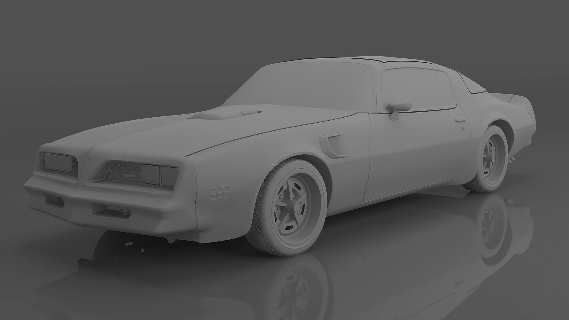 1977 Pontiac Firebird Trans Am - 3D Model by msasdt