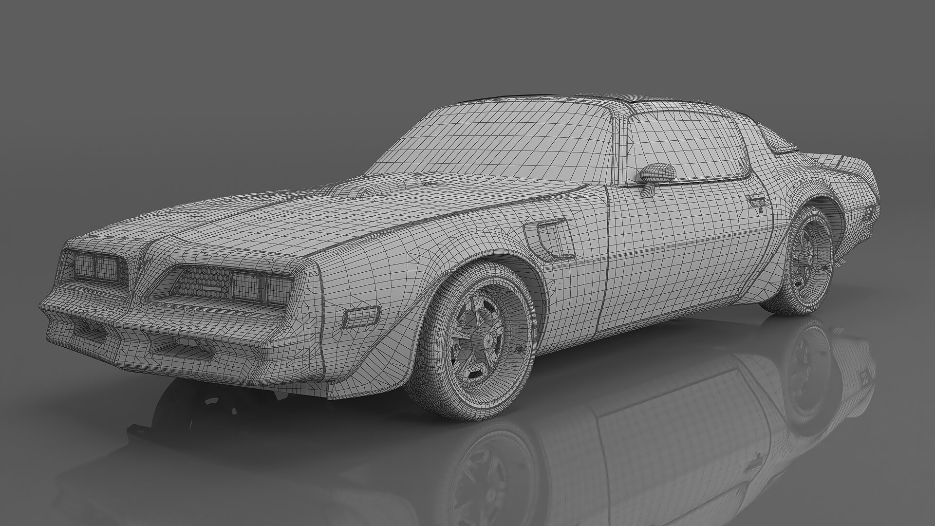 1977 Pontiac Firebird Trans Am - 3D Model by msasdt