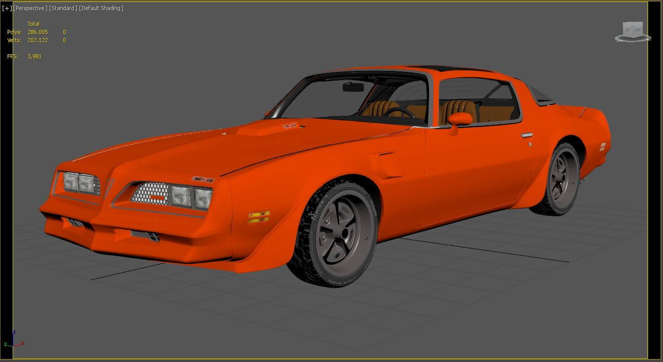 1977 Pontiac Firebird Trans Am - 3D Model by msasdt