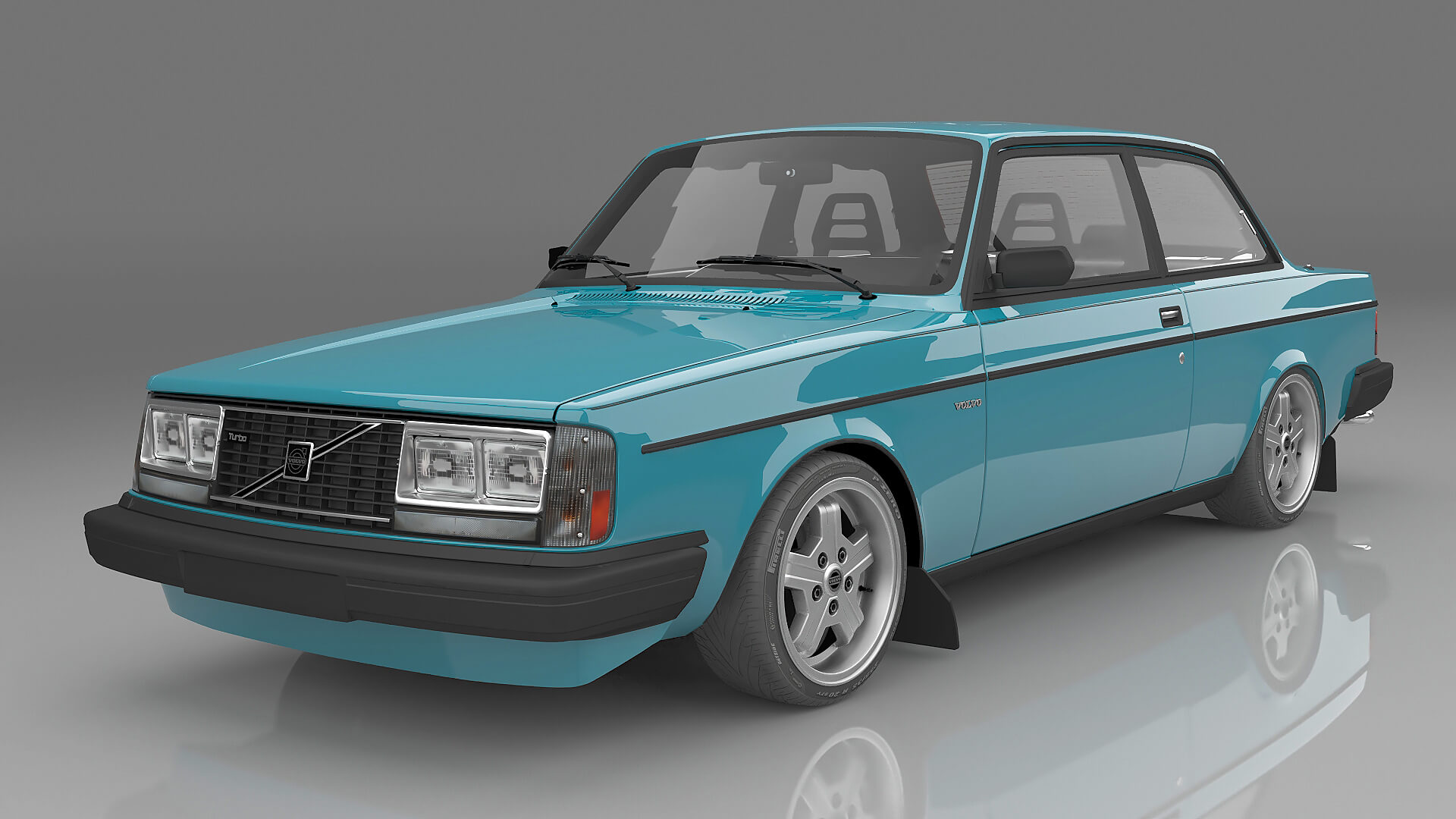 1983 Volvo 242 Turbo Evolution - 3D Model by msasdt