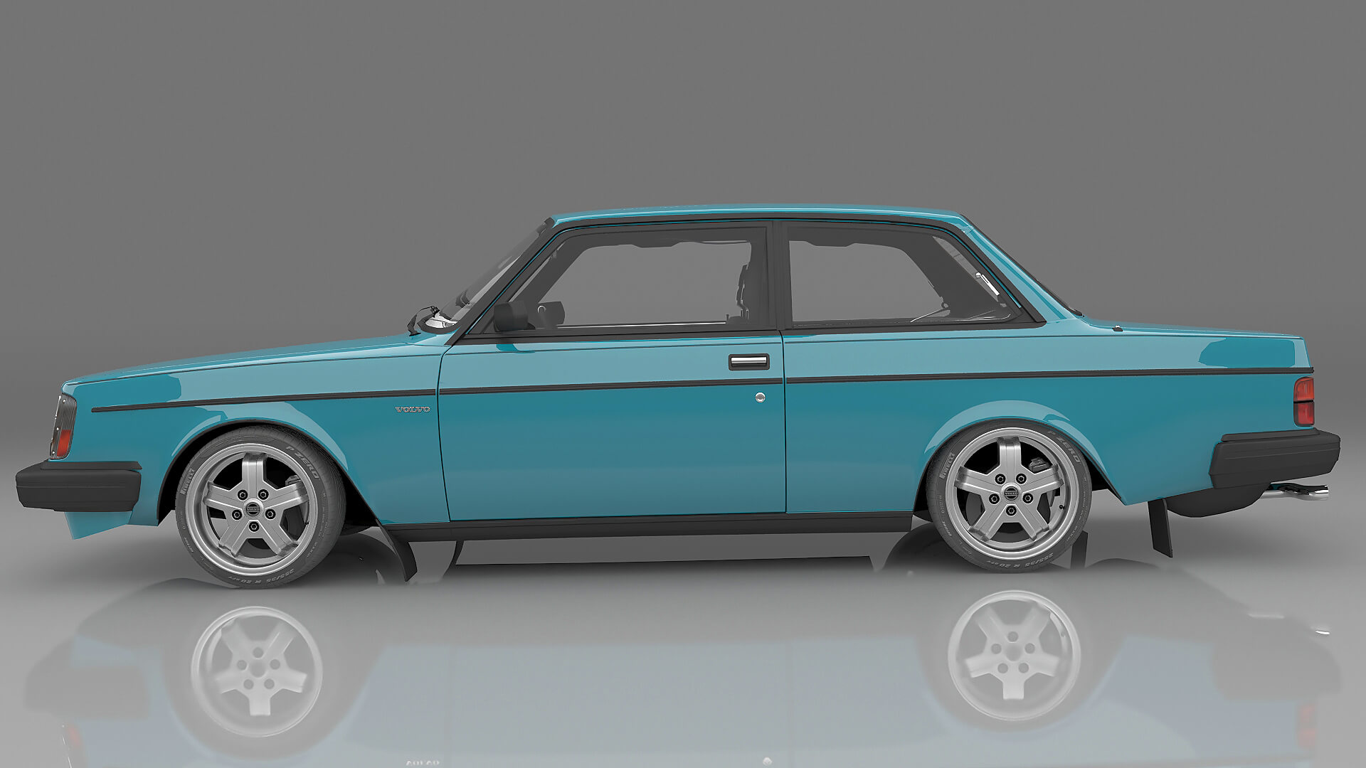 1983 Volvo 242 Turbo Evolution - 3D Model by msasdt