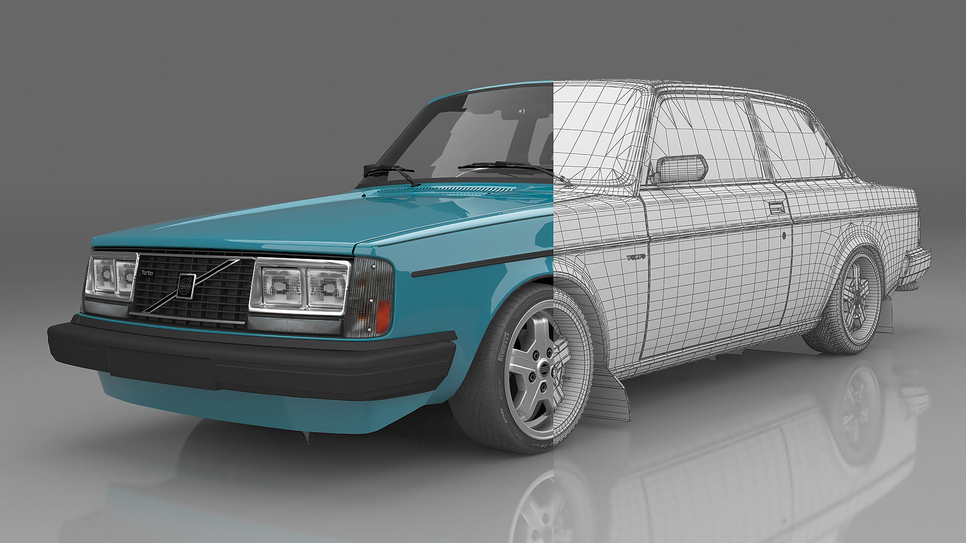 1983 Volvo 242 Turbo Evolution - 3D Model by msasdt
