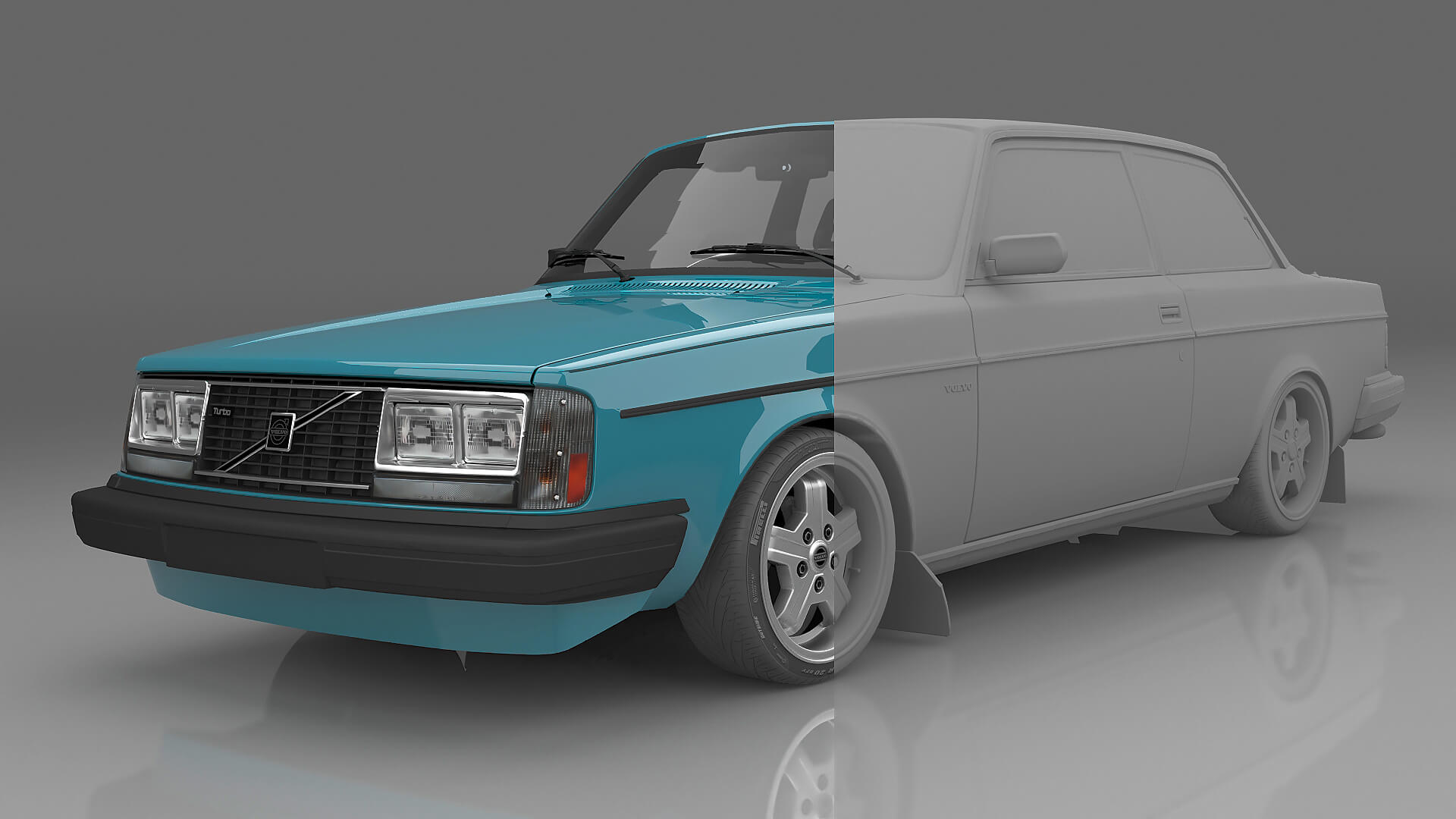 1983 Volvo 242 Turbo Evolution - 3D Model by msasdt