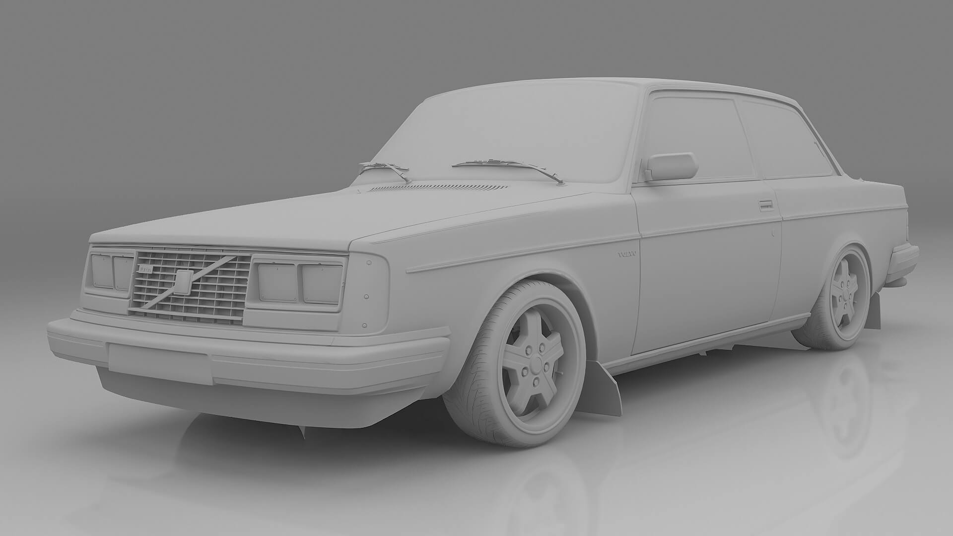 1983 Volvo 242 Turbo Evolution - 3D Model by msasdt