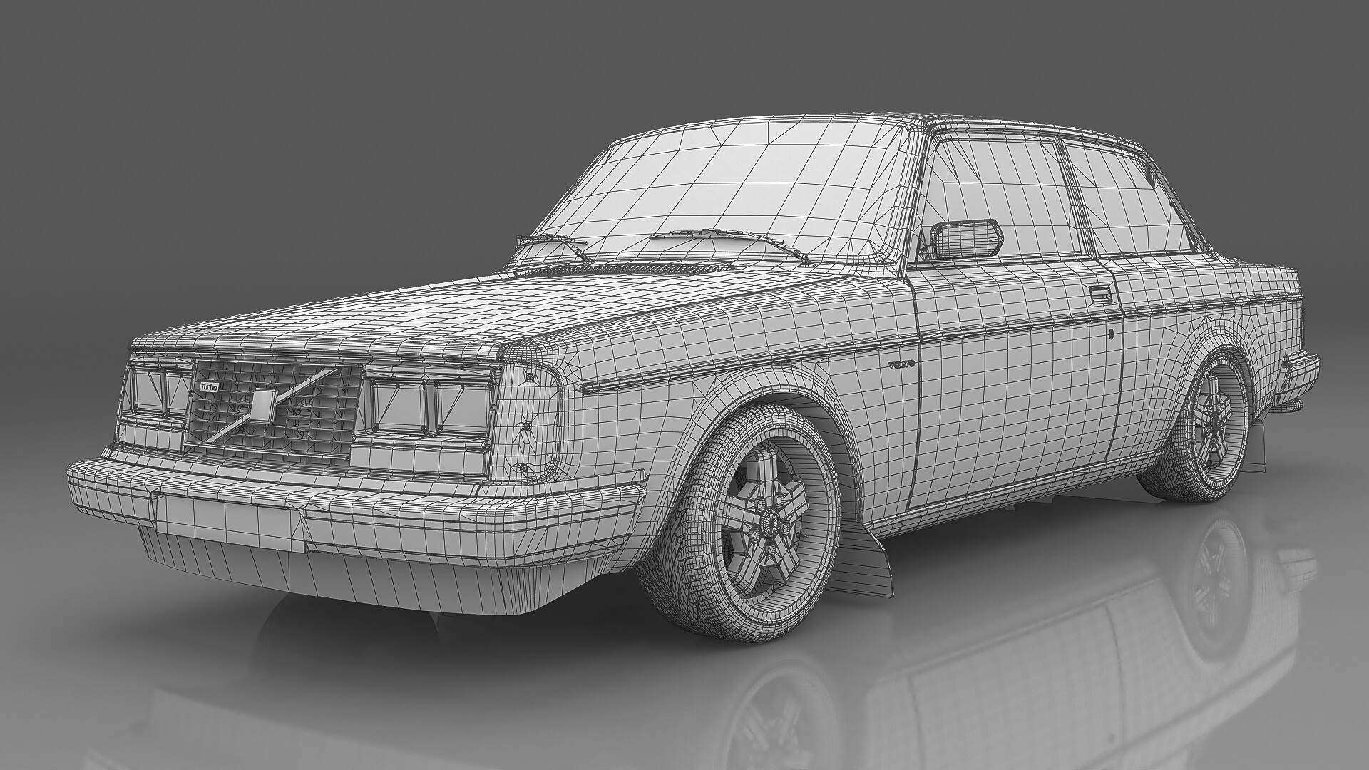 1983 Volvo 242 Turbo Evolution - 3D Model by msasdt