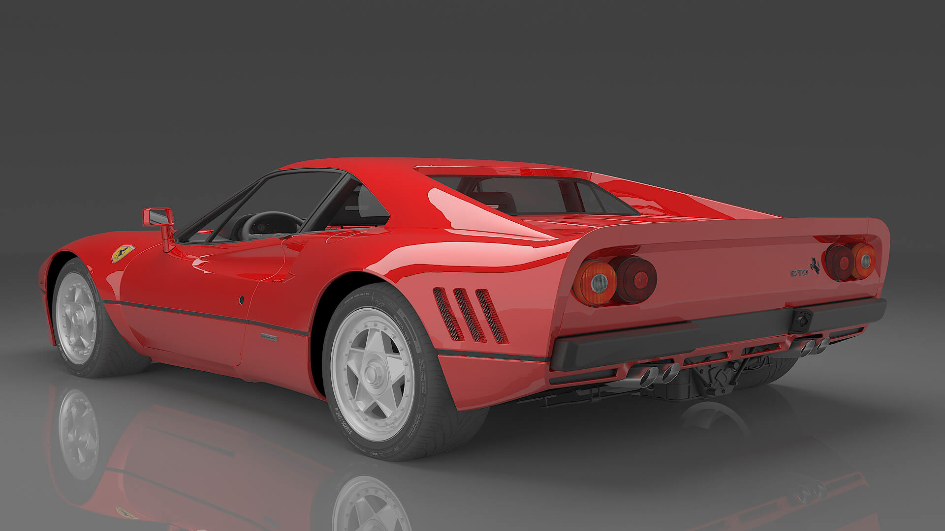 1984 Ferrari GTO - 3D Model by msasdt