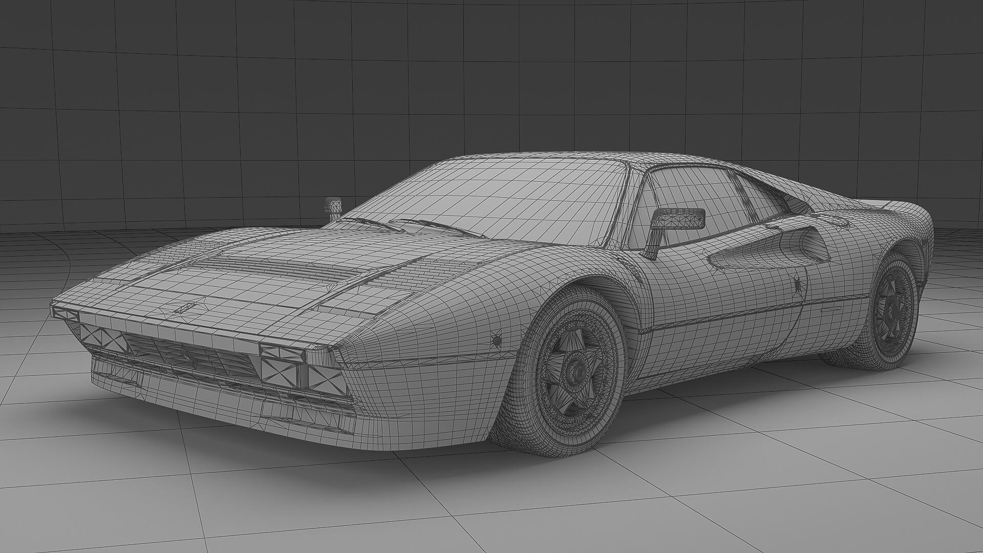 1984 Ferrari GTO - 3D Model by msasdt