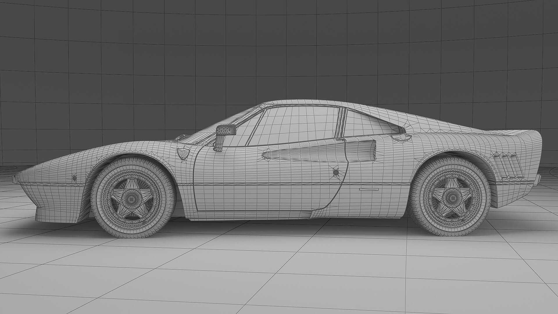 1984 Ferrari GTO - 3D Model by msasdt