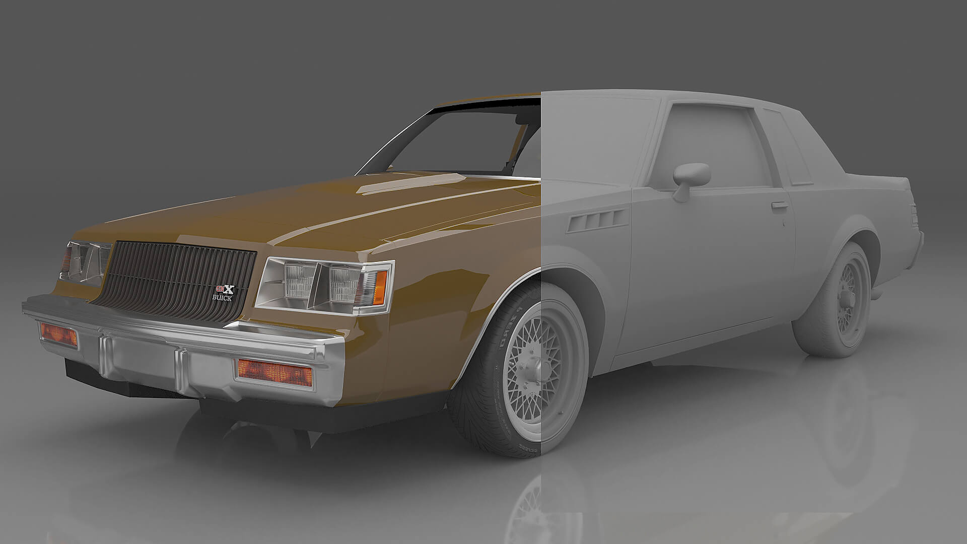 1987 Buick Regal Gnx - 3D Model by msasdt