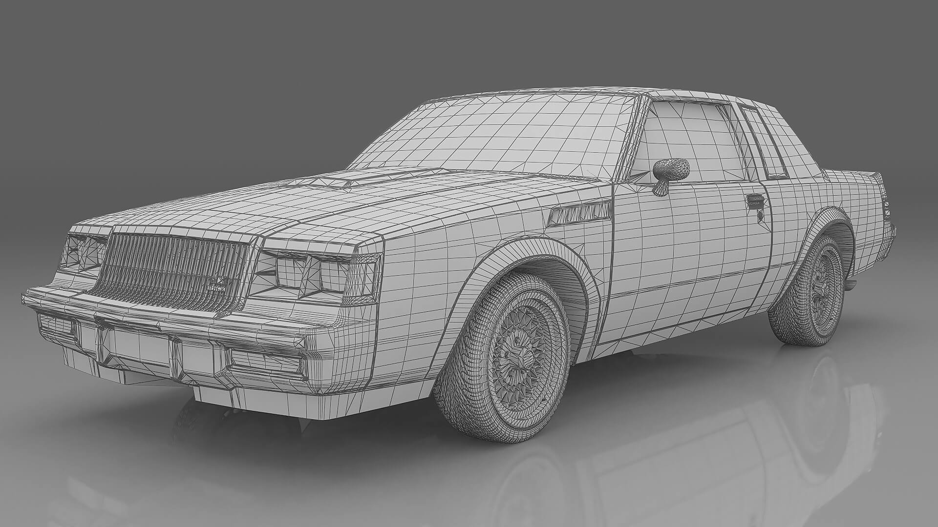 1987 Buick Regal Gnx - 3D Model by msasdt