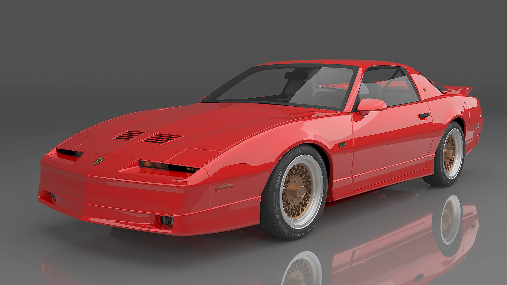 1987 Pontiac Firebird Trans Am GTA - 3D Model by msasdt