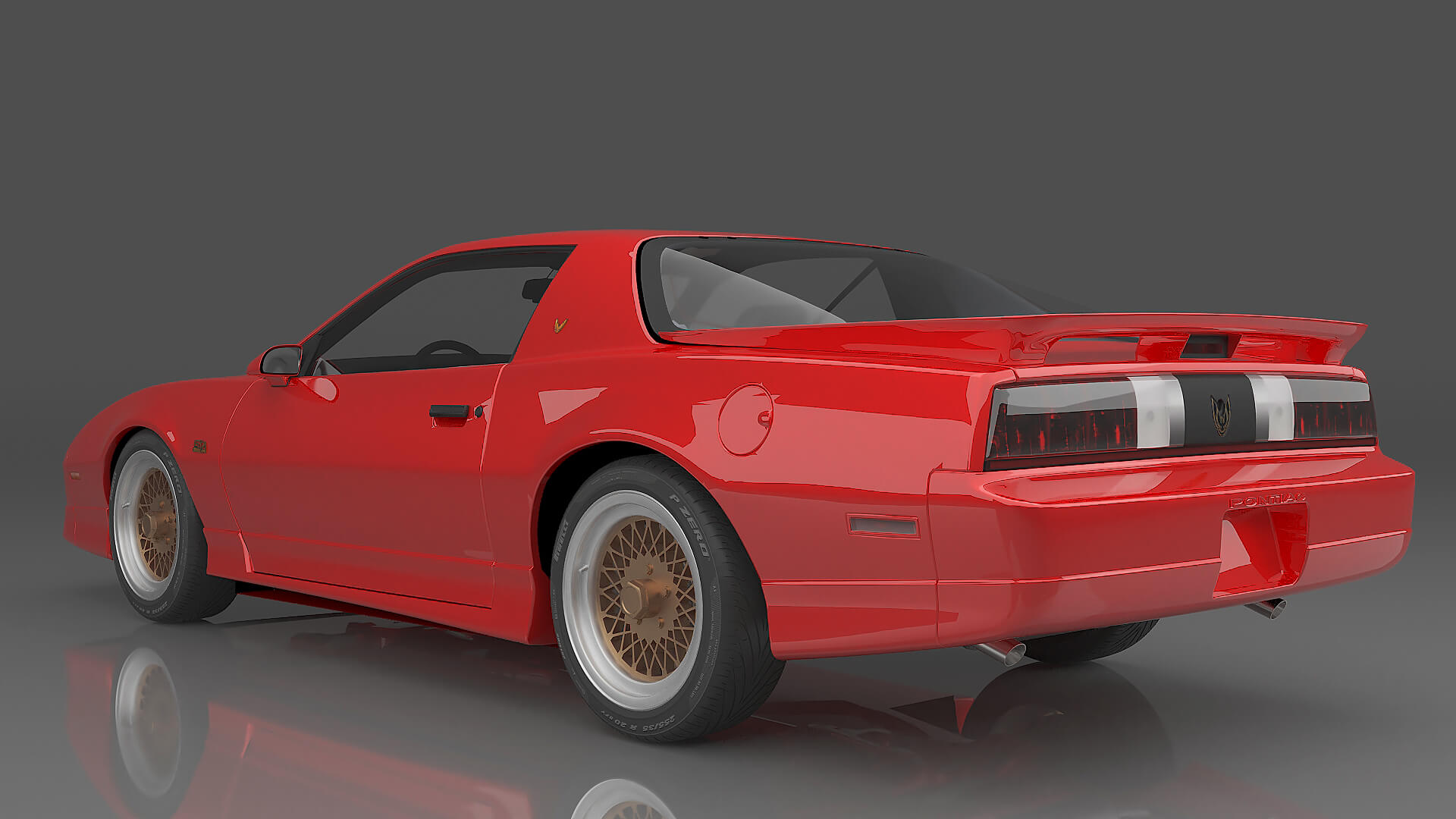 1987 Pontiac Firebird Trans Am GTA - 3D Model by msasdt