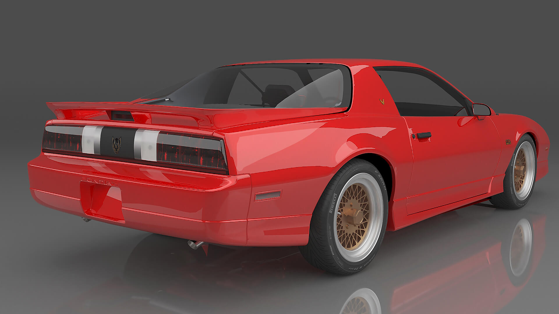 1987 Pontiac Firebird Trans Am GTA - 3D Model by msasdt