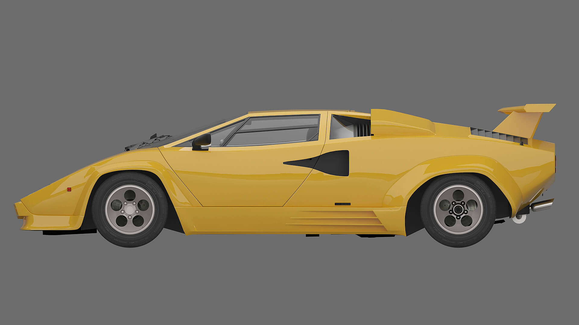 1988 Lamborghini Countach LP5000 QV - 3D Model by msasdt