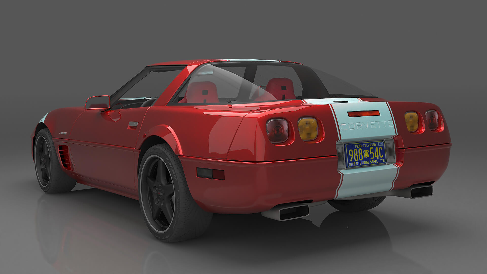 1996 Chevrolet Corvette Grand Sport - 3D Model by msasdt
