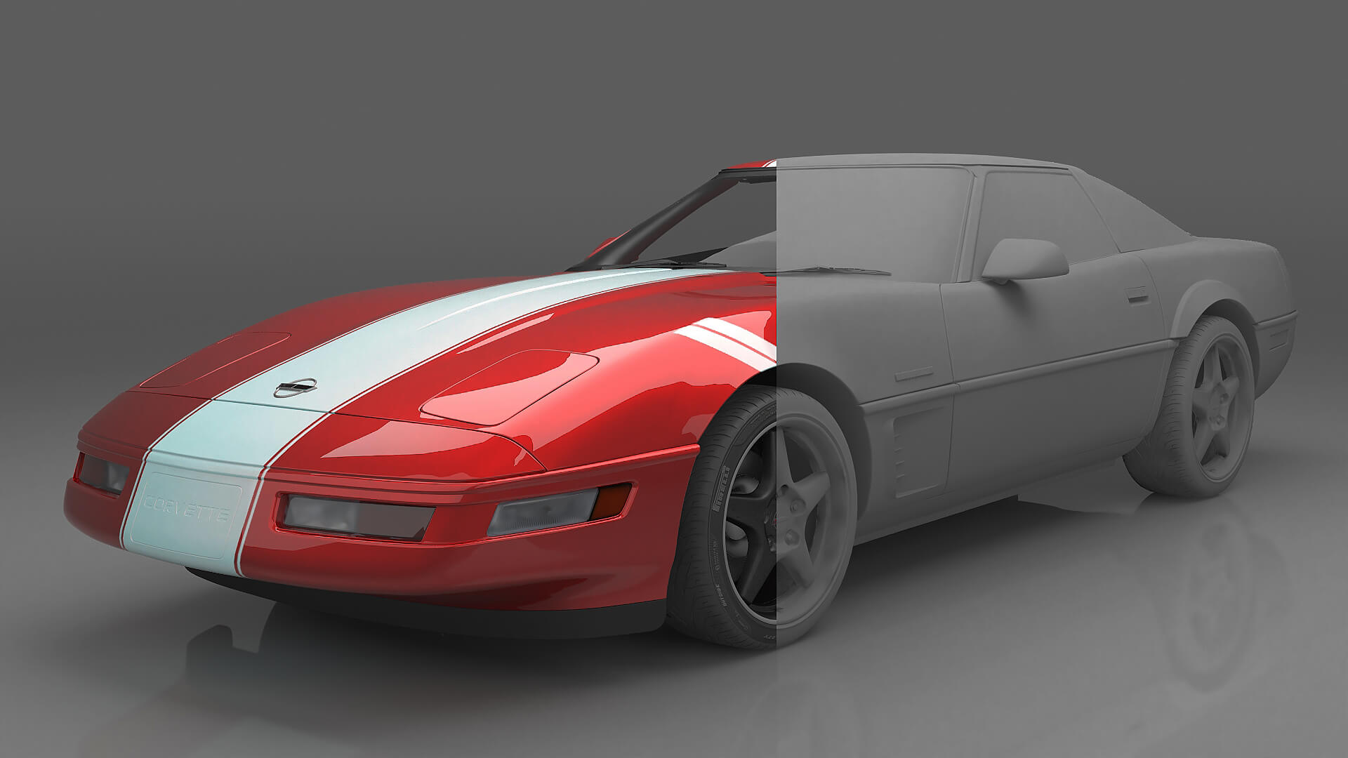 1996 Chevrolet Corvette Grand Sport - 3D Model by msasdt