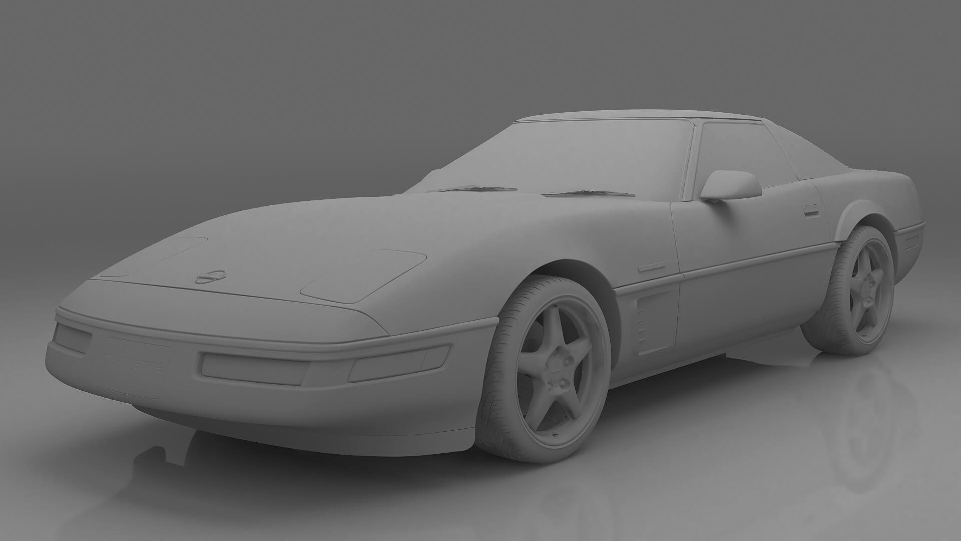 1996 Chevrolet Corvette Grand Sport - 3D Model by msasdt