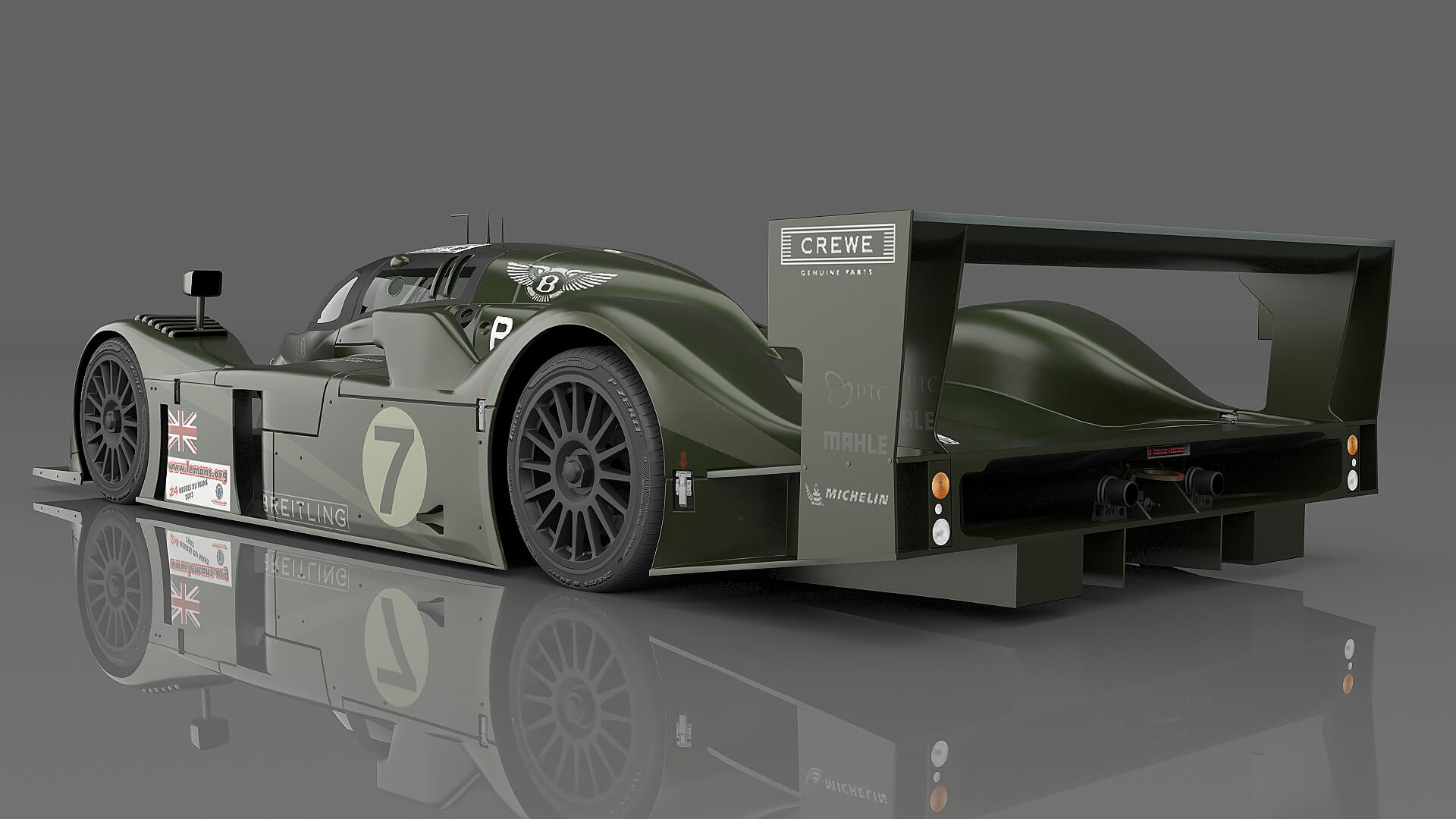 2003 Bentley Speed 8 7 Team Bentley - 3D Model by msasdt