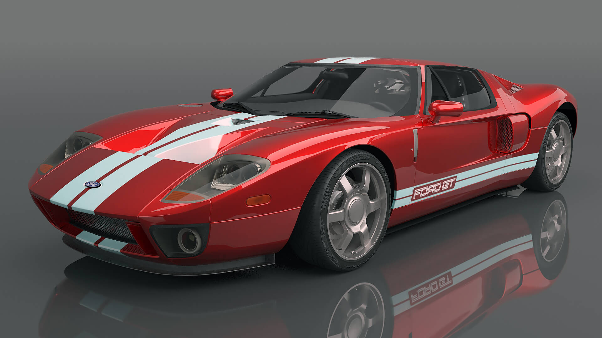 2005 Ford GT - 3D Model by msasdt