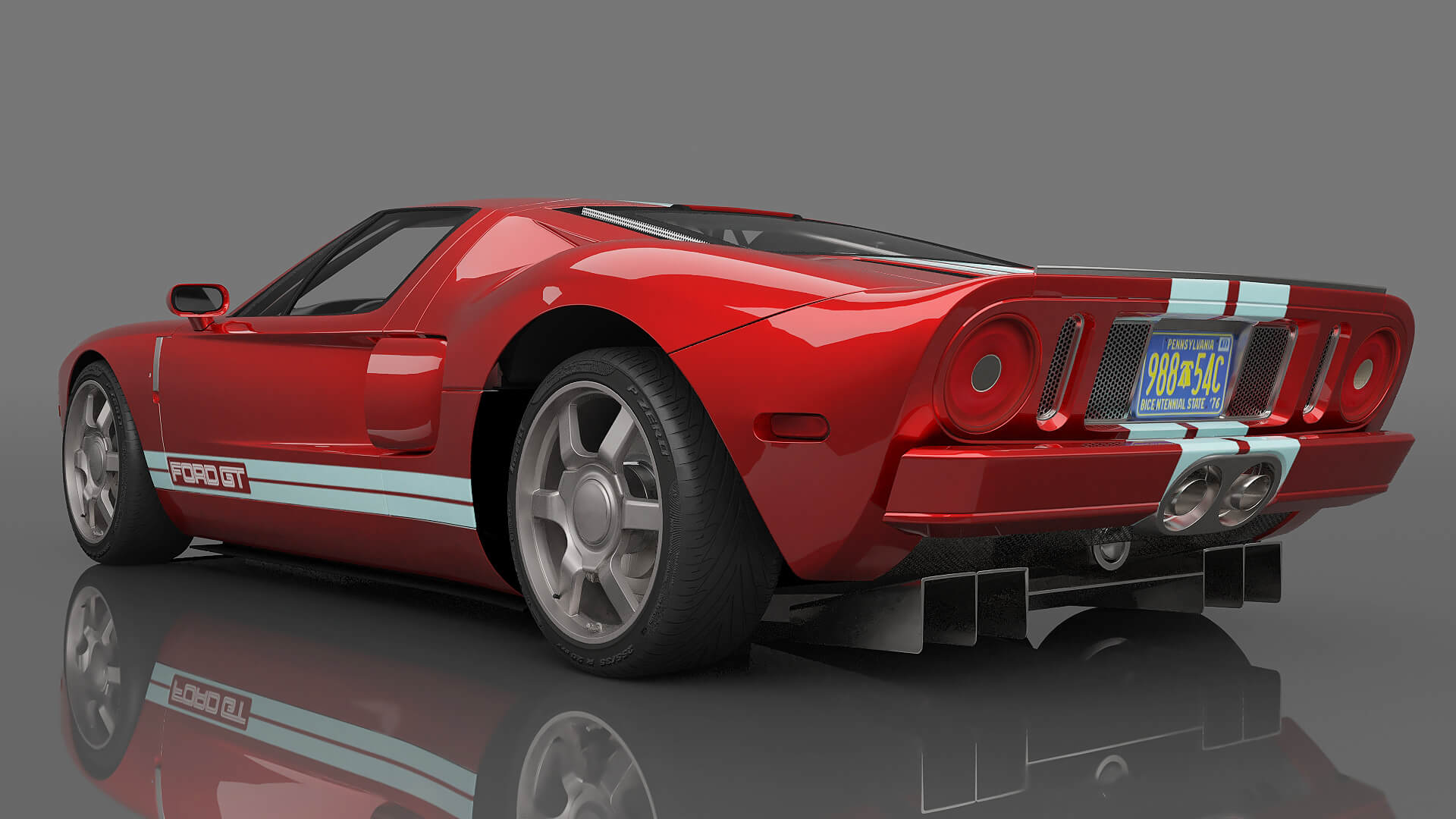 2005 Ford GT - 3D Model by msasdt