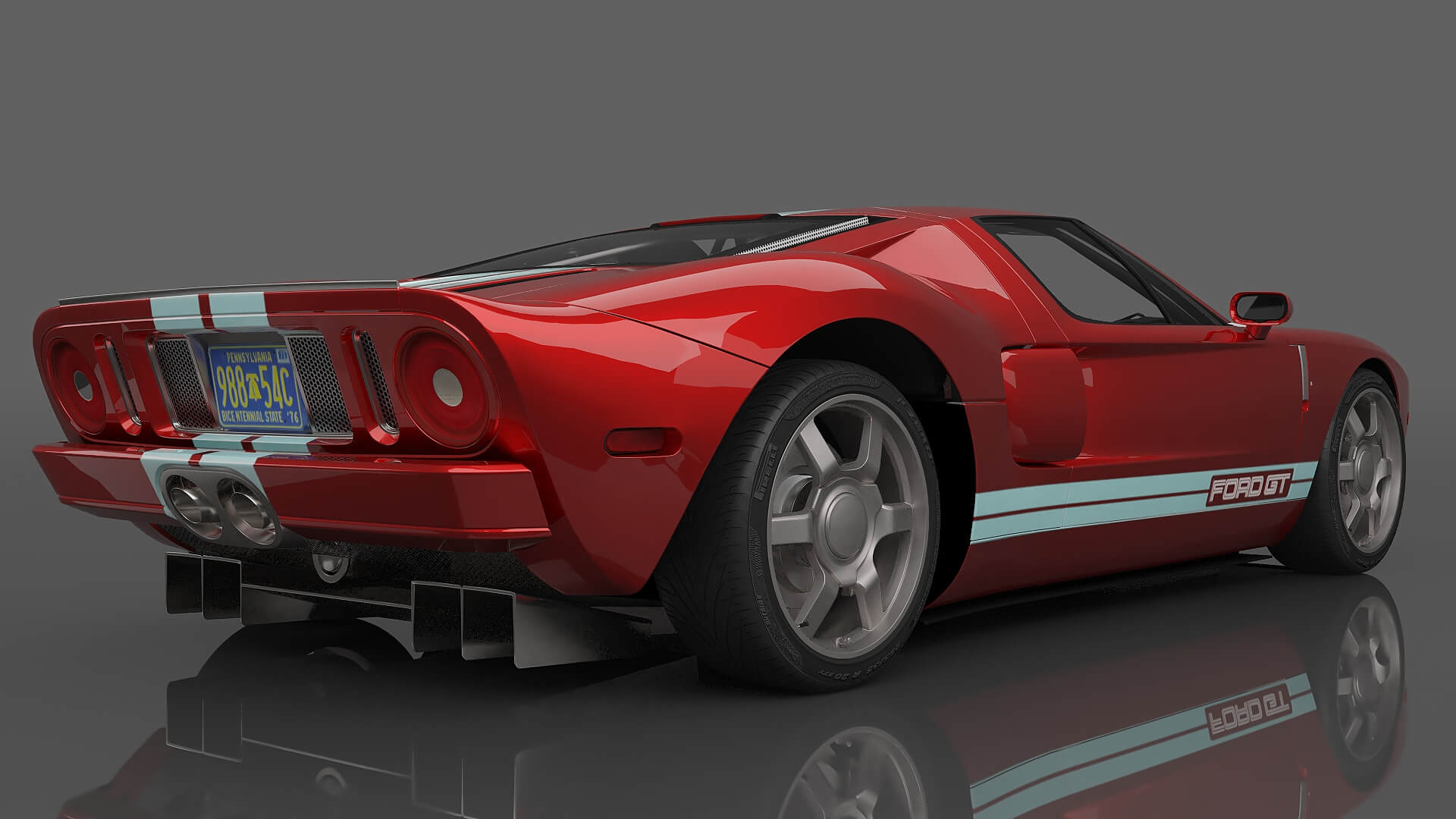 2005 Ford GT - 3D Model by msasdt