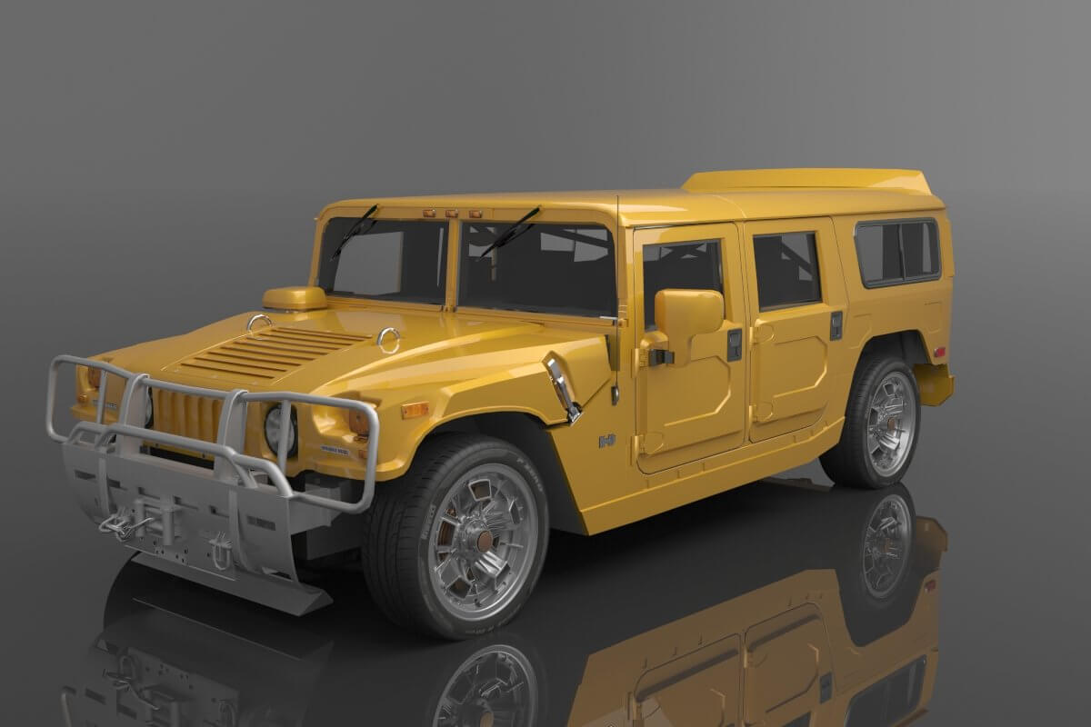 2006 Hummer Jeep - 3D Model by msasdt