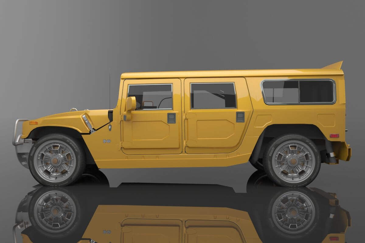 2006 Hummer Jeep - 3D Model by msasdt