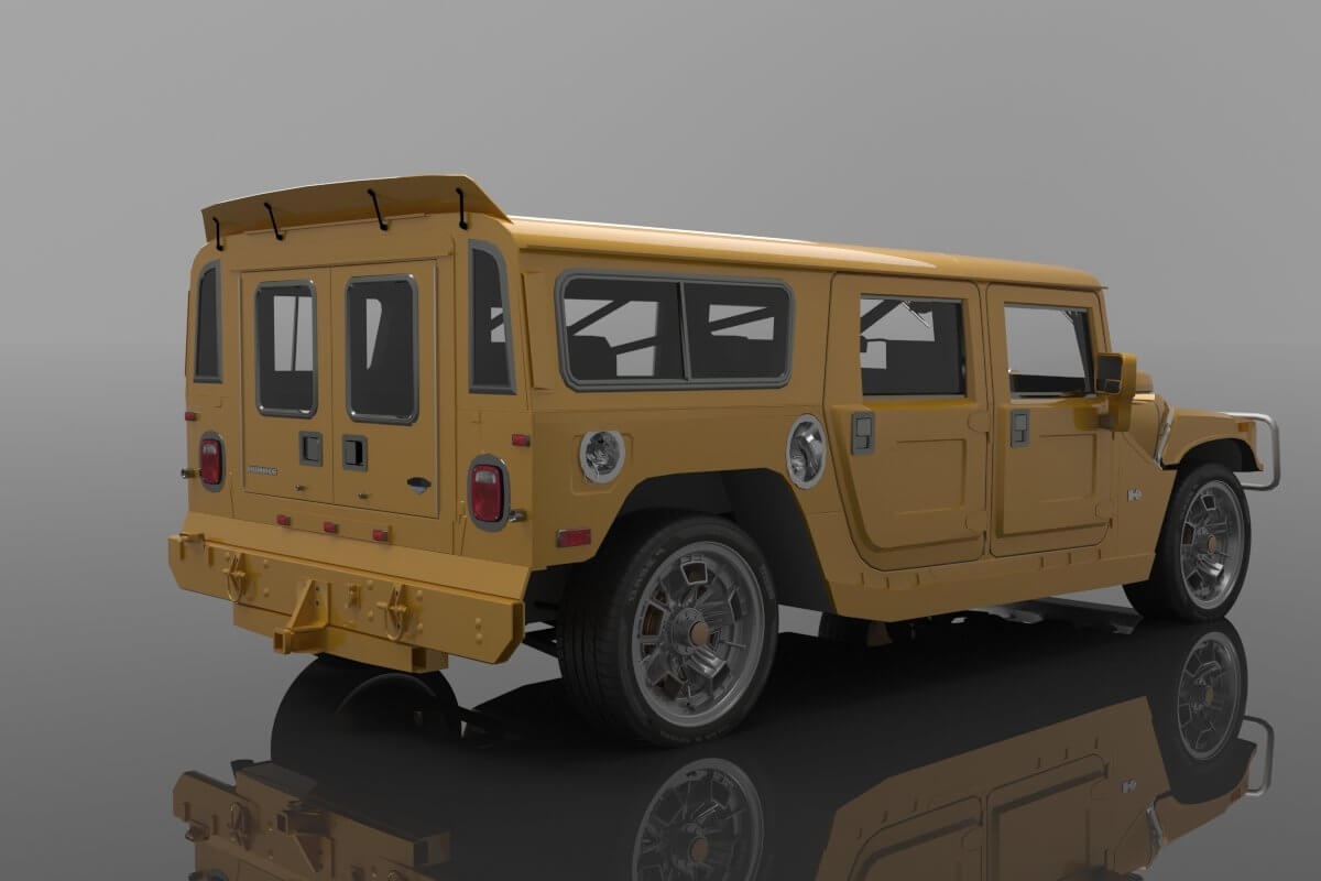 2006 Hummer Jeep - 3D Model by msasdt