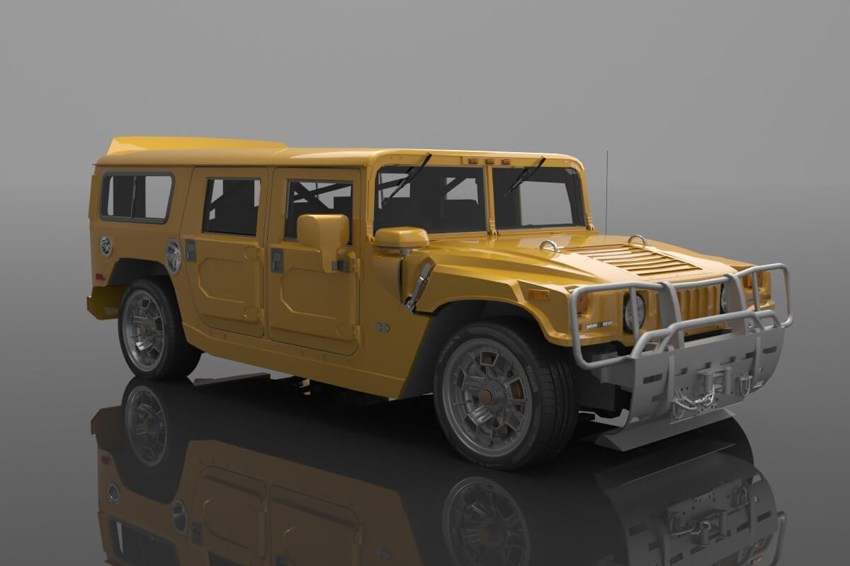 2006 Hummer Jeep - 3D Model by msasdt