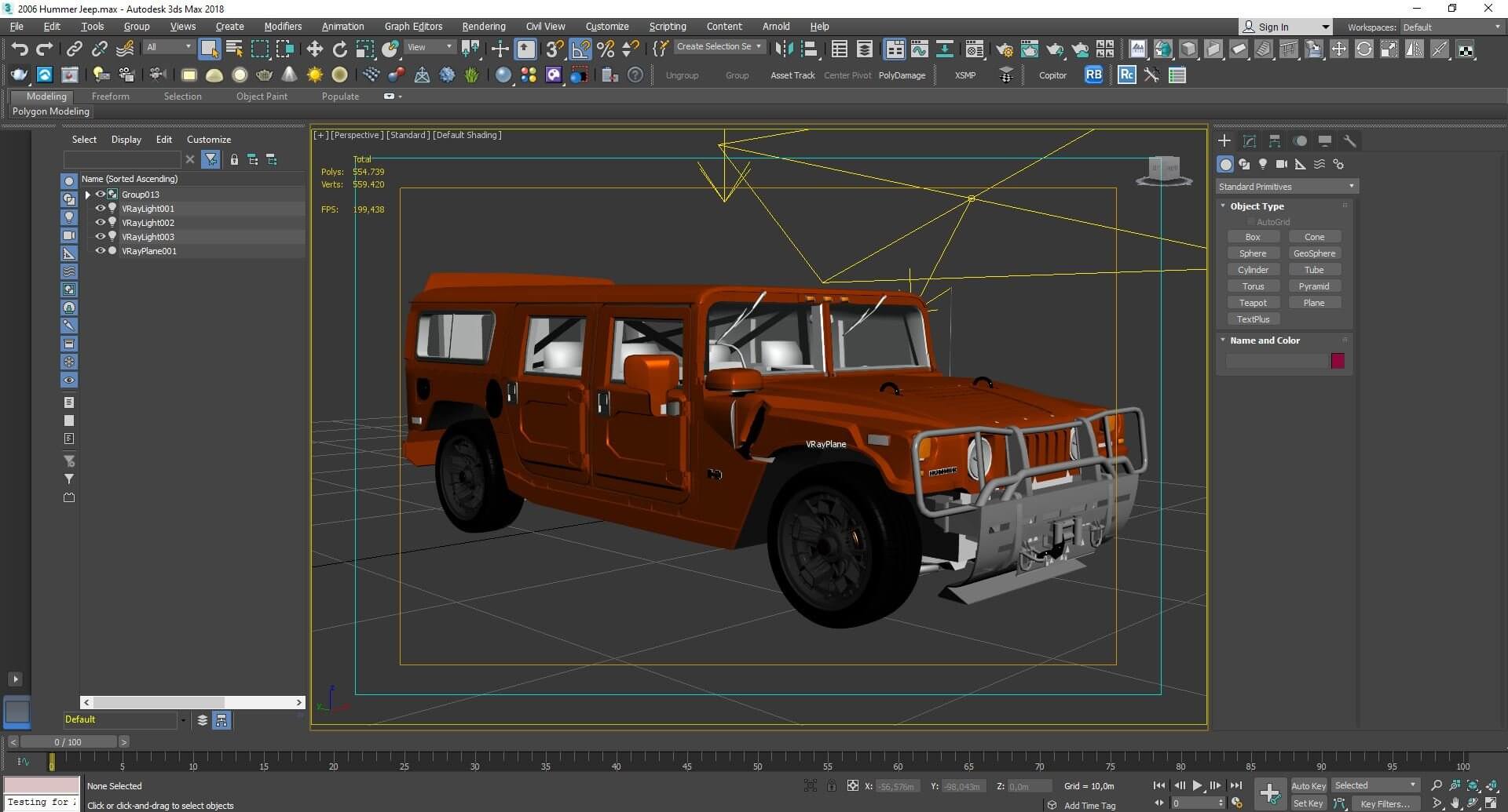 2006 Hummer Jeep - 3D Model by msasdt